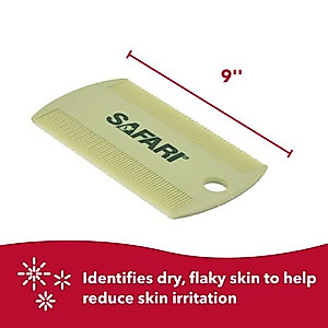 Coastal Pet Safari Double-Sided Grooming Comb - One Size Short Hair Dog Grooming Kit for Flea Prevention and Detection