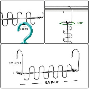 Meetu Magic Cloth Hanger Space Saving Hangers Metal Closet Organizer for Closet Wardrobe Closet Organization Closet System (Pack of 4)