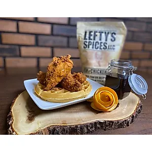 Lefty's Original Fish N' Chicken Mix | Air Fry and Oven Baked Seasoned Coating Mix for Fish, Chicken, Pork Chops, Shrimp and Vegetables | 16 oz.