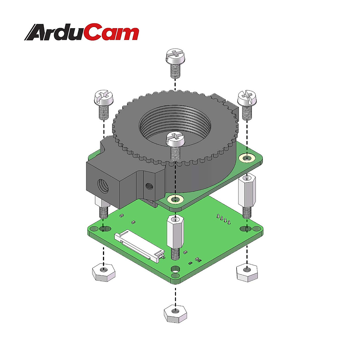 Arducam CSI to USB UVC Camera Adapter Board for Raspberry Pi HQ Camera, 12.3MP IMX477 Camera Board