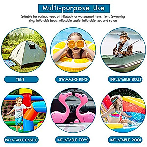 50 Pieces TPU Inflatable Patch Repair Kit Self-Adhesive Repair Patches Square Shape Pool Repair Patch 7 x 7 cm for Inflatable Toys Swimming Pools Swimming Ring Inflatable Boats Air Mattresses