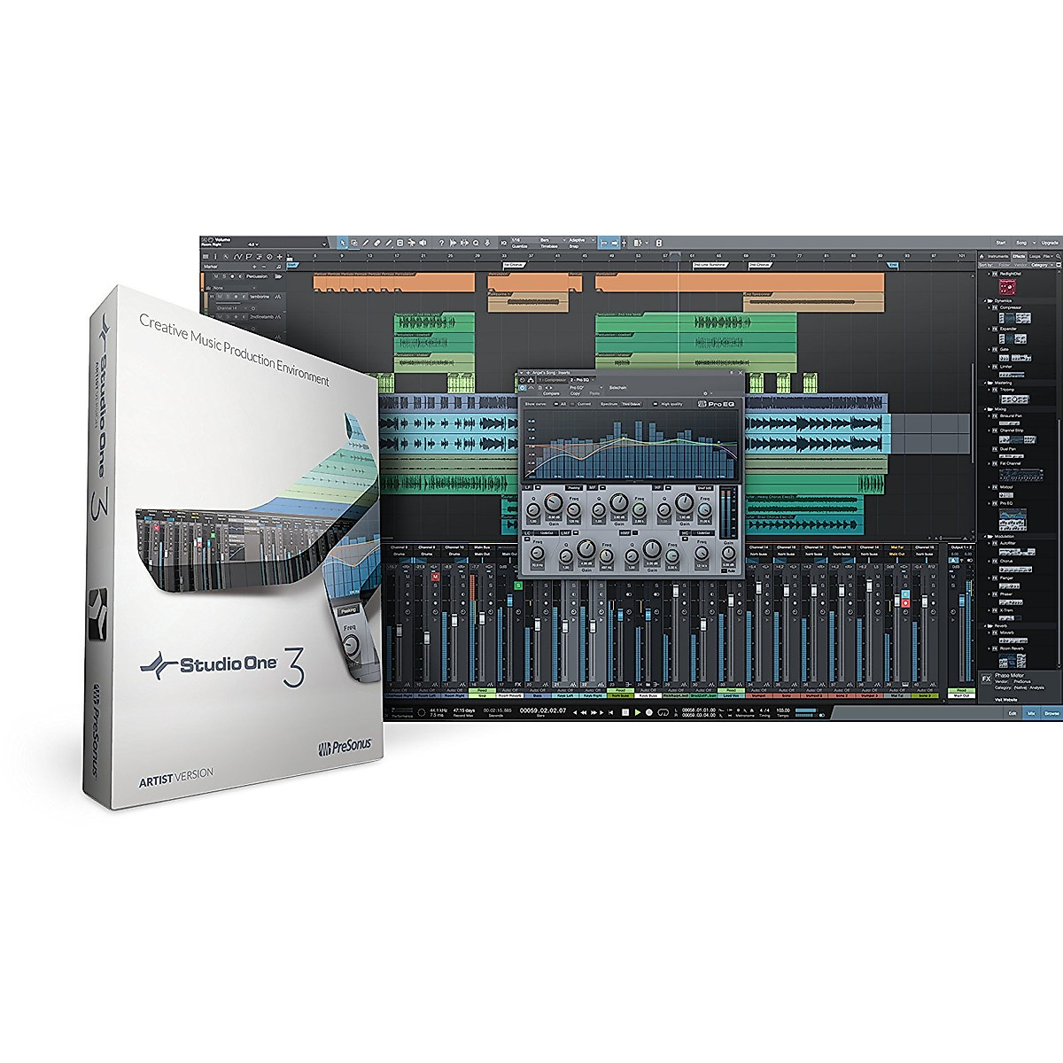 Presonus AudioBox 96 USB 2.0 Audio Interface Studio Bundle with Studio One Artist Software Pack