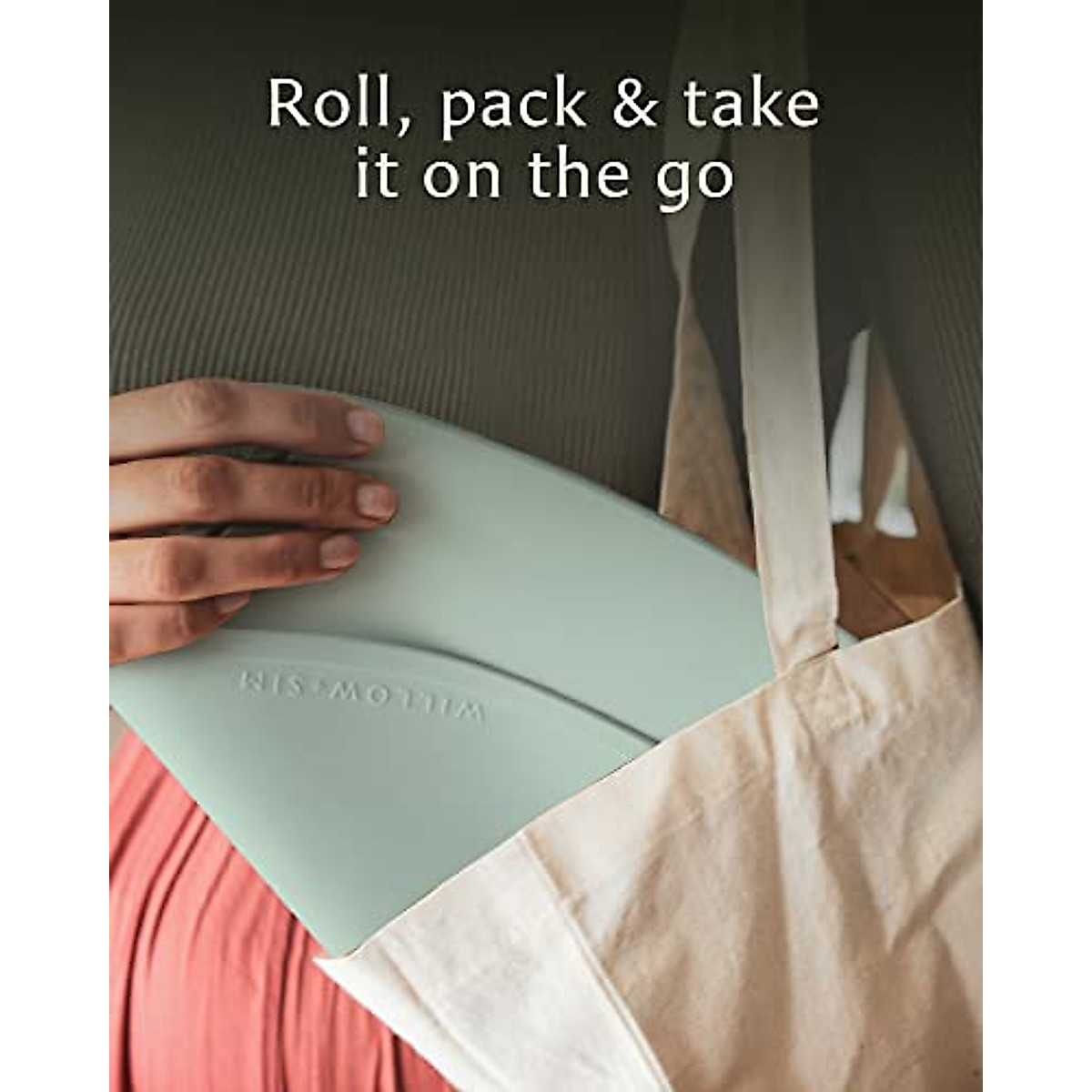 Willow + Sim Silicone Placemat for Kids - Travel Placemats for Toddlers, Non Slip Silicon Mat for Baby Eating, Best Kids Placemats for Dining Table Spills & Mess, Round, Nonslip, Safe & Easy to Clean