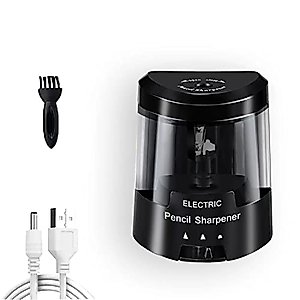 Electric Pencil Sharpener, Battery ( Not Included) USB Powered Small Portable for NO.2 and Colored Pencils, Automatic and Durable for Classroom, Home, Office, 3 Different Sharpness Options