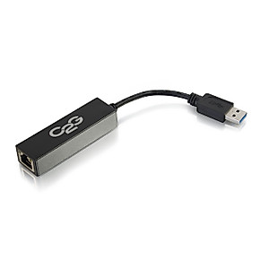 C2G Legrand USB 3.0 to Ethernet Gigabit Adapter, Ethernet Network Adapter, Black C2G Adapter, 1 Count, C2G 39700