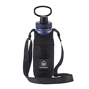 Thermoflask Bottle Sling - Durable Bottle Carrier with Strap - Convenient Bottle Bag for Everyday Use - Easy Carry & Secure Bottle Bag for Pickleball, Tennis & More - 24 oz