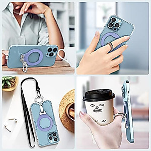 Nillkin Phone Grip, Metal Phone Ring Holder Stand, Adjustable Kickstand, Phone Gripper for Back of Phone OnePlus 10 Pro, for iPhone 13, 13 Pro, 13 Mini, XS,12, 11,8,Pixel 6/6A (Lavender Purple)