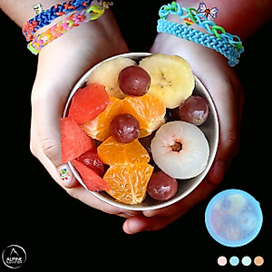 Alpine Elevation 4x7.4oz Stainless Steel Snack Containers with 4 Lids - 8pcs | Metal Food Storage Containers | Dip and Condiment Containers | Stainless Steel Mini Containers