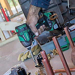 Metabo HPT 18V Cordless Impact Driver, 1/4-in Hex Chuck, Triple Hammer Technology, Powerful 1, 832 In/Lbs Torque, Variable Speed Trigger, IP56 Compliant, LED Light, Tool Only (WH18DBDL2Q4)