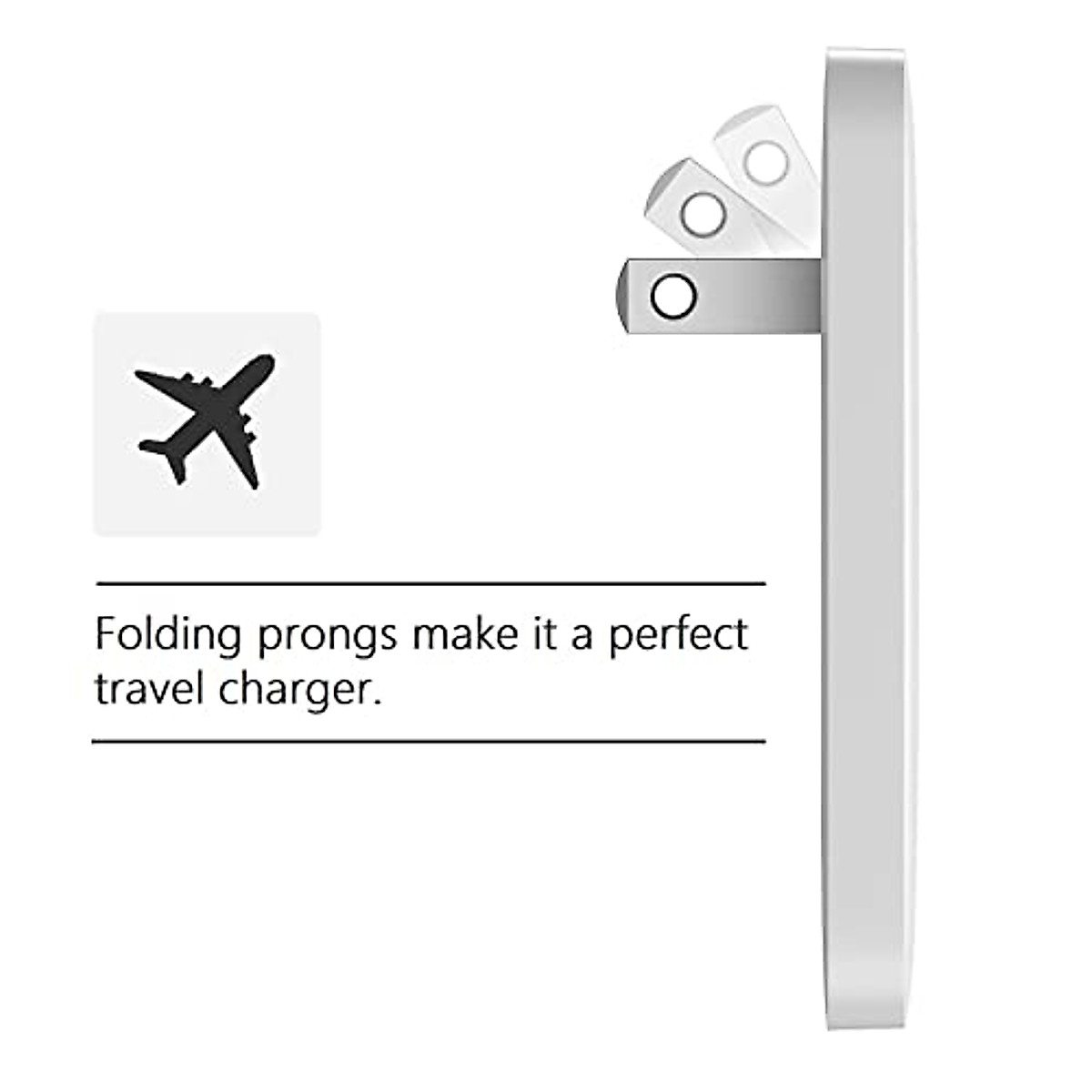 Type C Flat Wall Charger, Galvanox Ultra Slim (Multi-Port Power Adapter) for iPhone 11/12/13 iPhone 14 Pro/Max and Samsung Galaxy Models, 20W Fast Charging Outlet Plug (Dual USB-C USB-A)