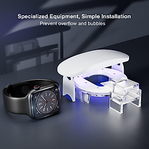 Tempered Glass Screen Protector Compatible with Apple Watch (45mm)