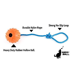 The Nero Ball Classic TM - K-9 Ball On a Rope Reward and Exercise Toy - Police K-9 - Schutzhund