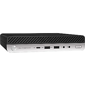 New HP EliteDesk 800 G4 Desktop Mini - Intel Core i5-8500T - 16GB DDR4-256GB SSD - Intel UHD Graphics 630 - Windows 10 Pro 64-bit