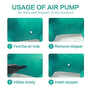 HotMax Bouncy Horse, Dinosaur Hopper Toys for Kids, Inflatable Ride on Bouncy Animals Toys for Toddlers, Jumping Horse for Baby Year Old Birthday Gift for Boy or Girl (Triceratops)