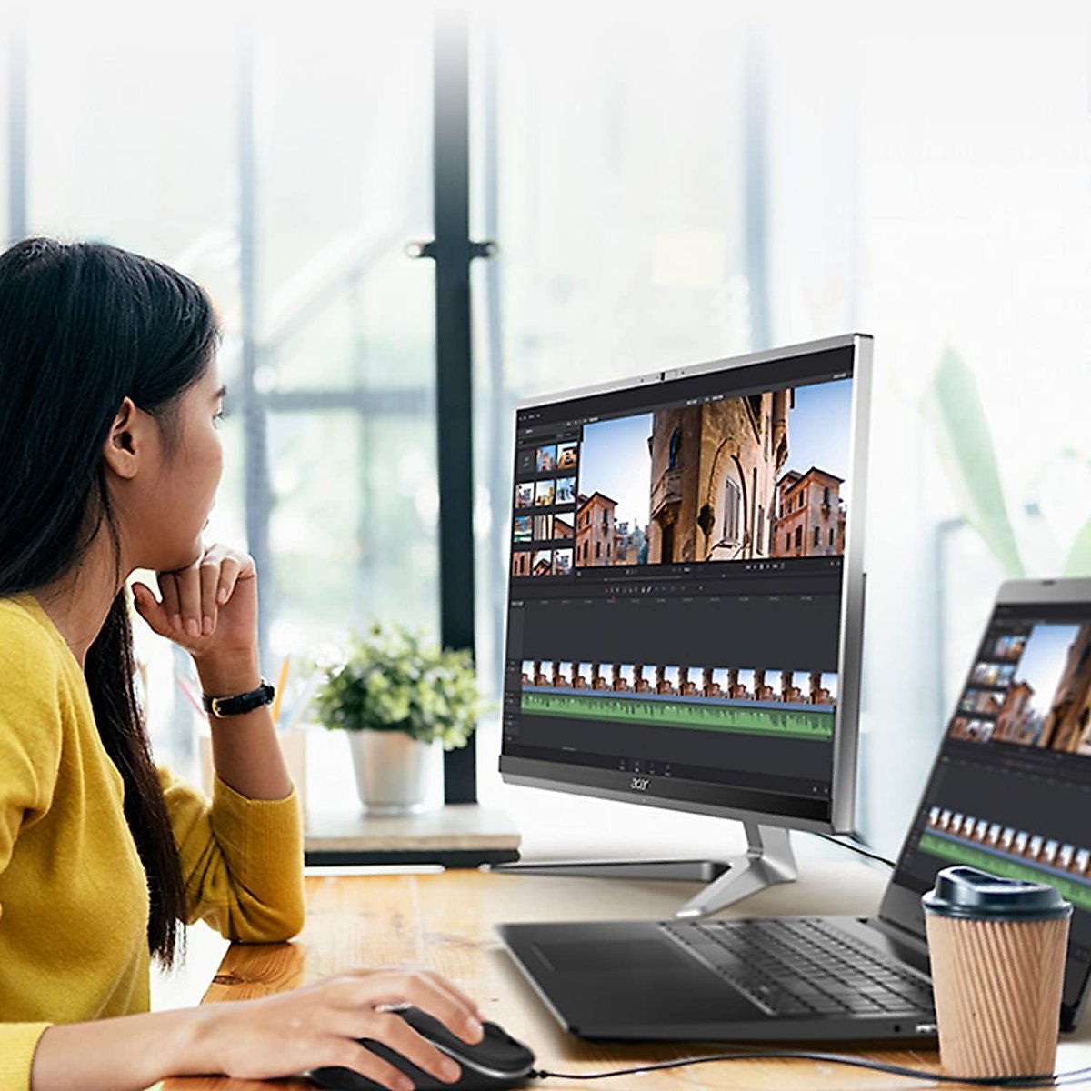 Acer Aspire C24-1650-UA92 AIO Desktop | 23.8" Full HD IPS Display | 11th Gen Intel Core i5-1135G7 | Intel Iris Xe Graphics | 8GB DDR4 | 512GB NVMe M.2 SSD | Wi-Fi 6 | Windows 11 Home