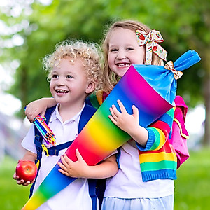 Tigeen 6 Rolls 30 Yards Back to School Wired Ribbon School Themed Fabric Decorative Craft Ribbon for Classroom Craft Gift Wrapping Hair Bow Sewing Wreath