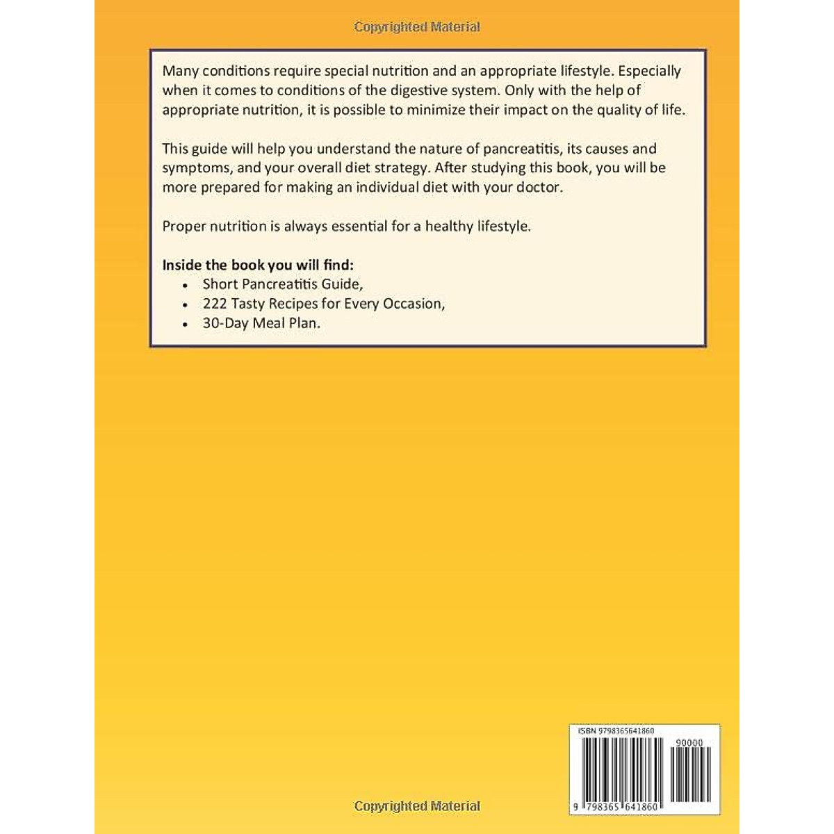 Pancreatitis Cookbook: The Essential Guide for Pancreatitis | With 222 Easy and Tasty Recipes and a 30-Day Meal Plan