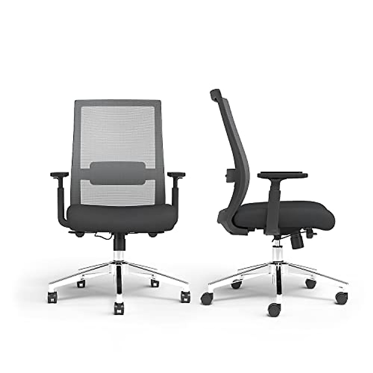STAPLES Union & Scale 24328573 Marrett Mesh and Fabric Task Chair Black (53249)