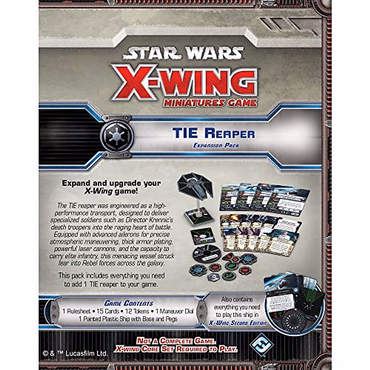 Star Wars X-Wing 1st Edition Miniatures Game TIE Reaper EXPANSION PACK | Strategy Game for Adults and Teens | Ages 14+ | 2 Players | Average Playtime 45 Minutes | Made by Atomic Mass Games