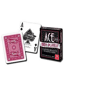 Cartamundi 1060 Ace 100% Plastic Playing Cards Assorted Colors