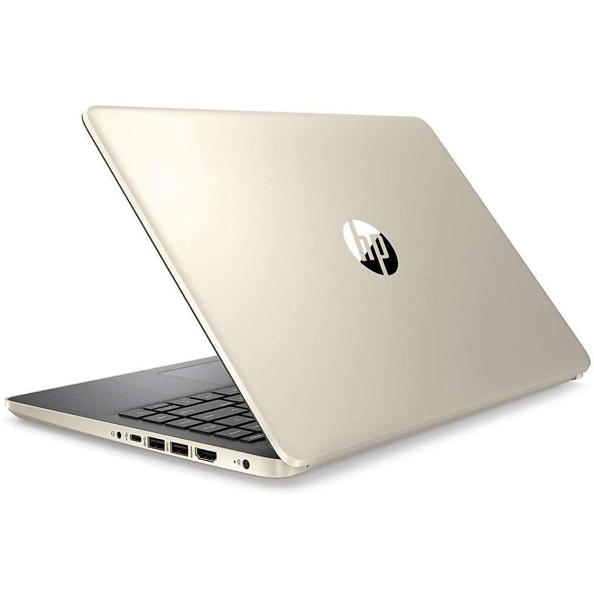 2020 HP 14" HD (1366 x 768) Thin and Light Laptop PC, Intel Celeron N4020 Dual-Core Processor, 4GB DDR4 RAM, 64GB eMMC, HDMI, WiFi, Bluetooth, Webcam, Windows 10 S, 1 Year Microsoft 365, Pale Gold