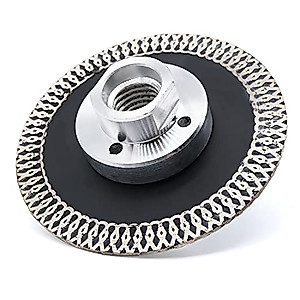 SUBRILLI 3 Inch Diamond Saw Blade Turbo Segment Carving Cutting Disc with Removable 5/8-11 Thread for Stone Granite Tiles