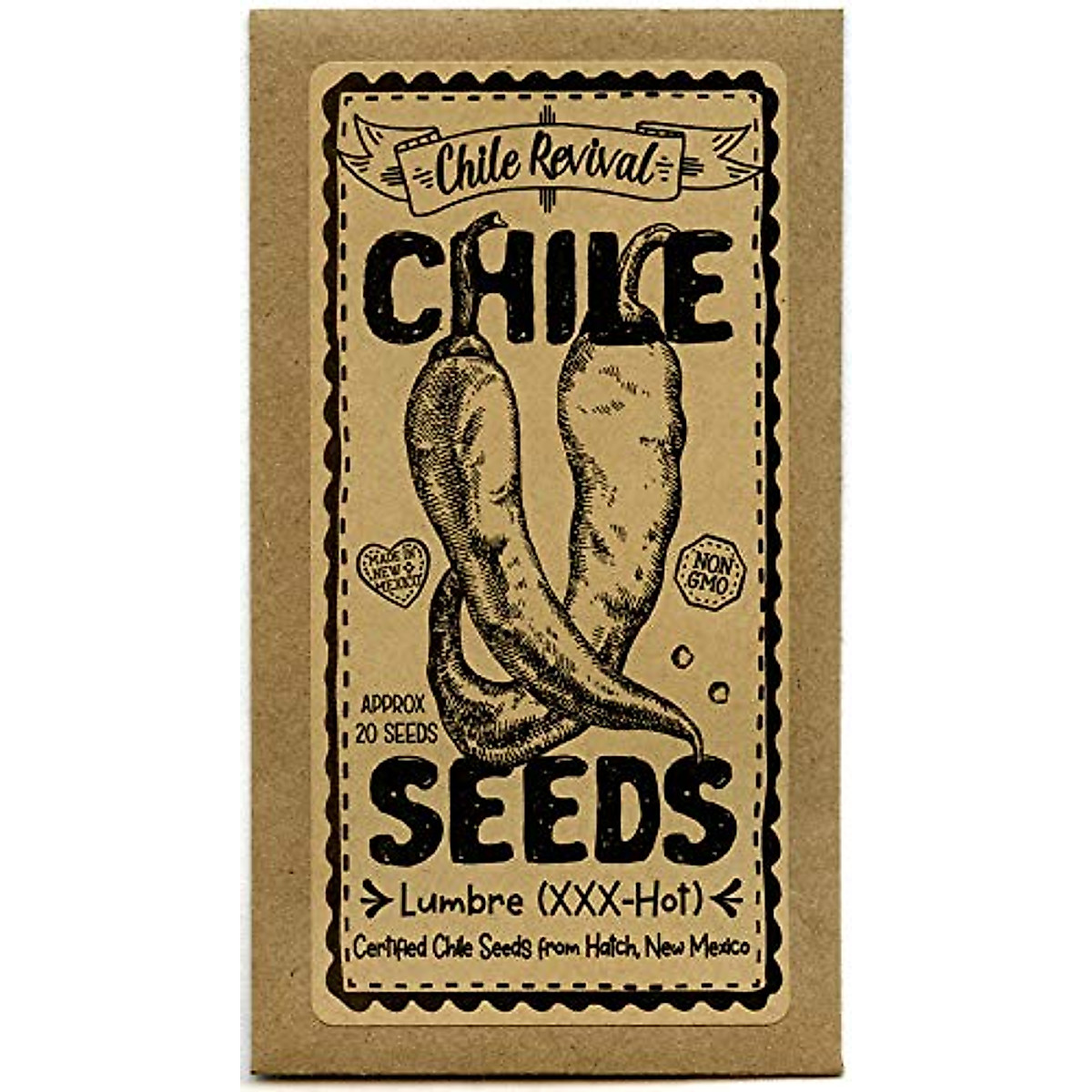 Hatch Chile Seeds from Chile Revival - Qty 80 (4 Pack-One of Each Heat Level)