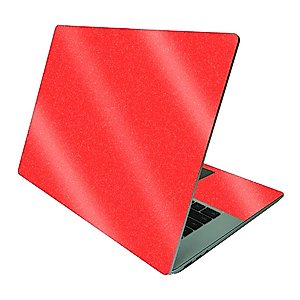 MightySkins Glossy Glitter Skin Compatible With Microsoft Surface Laptop 4 15” - Solid Red | Protective, Durable High-Gloss Glitter Finish | Easy to Apply, Remove, and Change Styles | Made in The USA