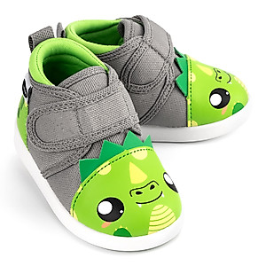 ikiki Squeaky Shoes for Toddlers/Little Kids (Fierce Dragon, Green, Size 8)