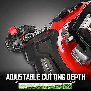 PowerSmart Self Propelled Gas Lawn Mower, 20-inch Push Mower Gas Powered 3-in-1 with 144cc 4-Stroke Engine DB2321CR