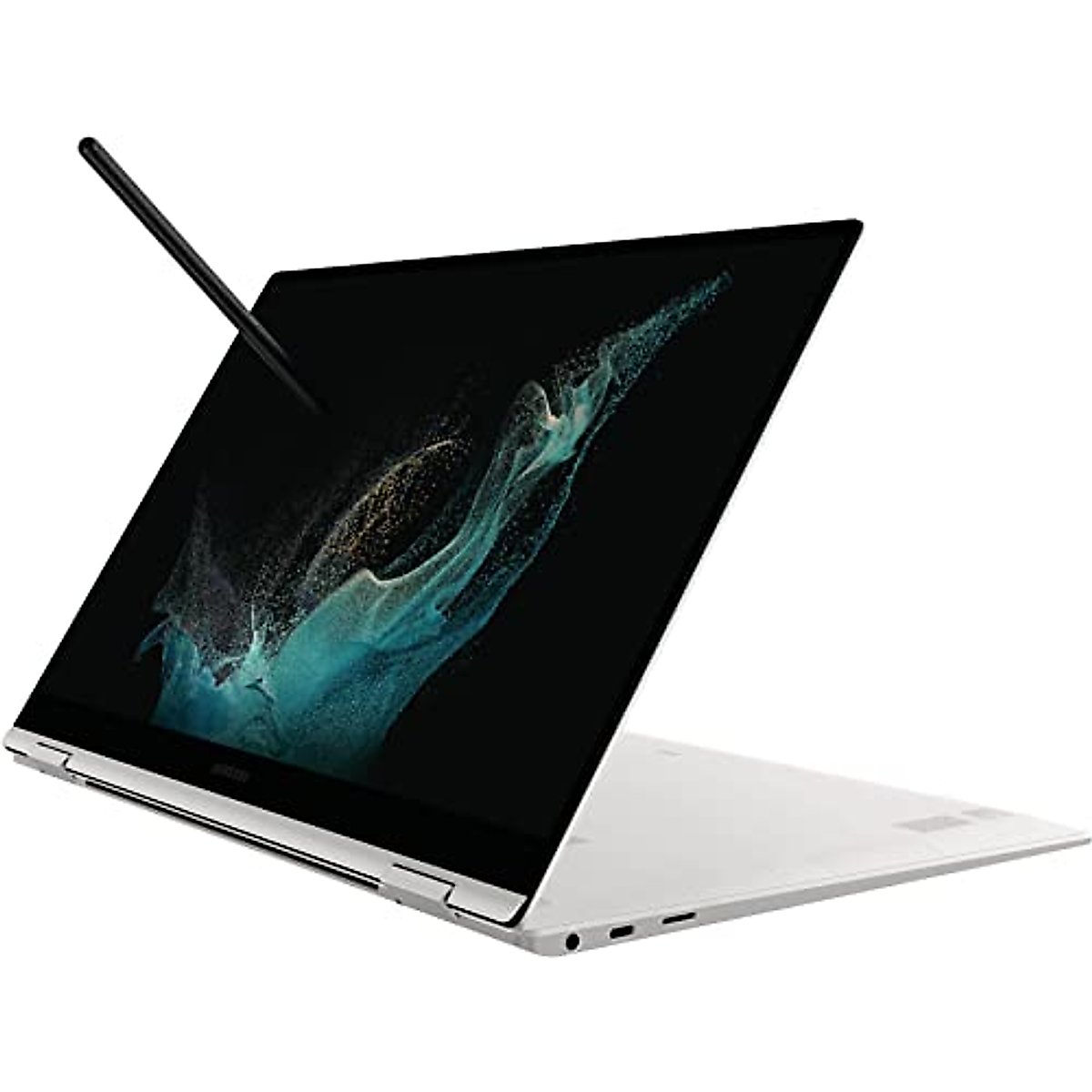 SAMSUNG - Galaxy Book2 Pro 360 2-in-1 15.6” AMOLED Touch Screen Laptop - Intel 12th Gen Evo Core i7 1260P LPDDR5 Memory S Pen w/Mouse Pad – Silver (16GB RAM | 1TB SSD)