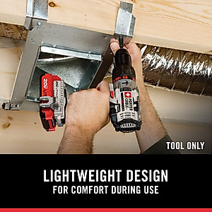 PORTER-CABLE 20V MAX* Hammer Drill, Tool Only (PCC620B),Black Gray