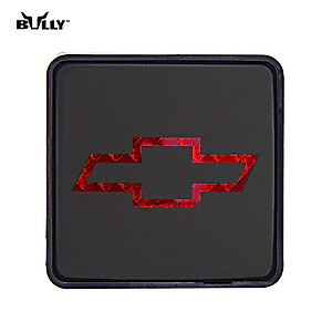 Bully CR-007C Black Finish ABS Plastic Universal Fit Truck Chevrolet Logo LED Brake Light Hitch Cover Fits 2" Hitch Receivers for Trucks from Chevy (Chevrolet), Ford, Toyota, GMC, Dodge RAM, Jeep