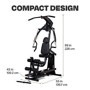 Centr Body Weight Home Gym Machine – Full Body Workout System with Cable Pulley, Leg Extension & Curl Station – Upper & Lower Body Strength Training Equipment for Home