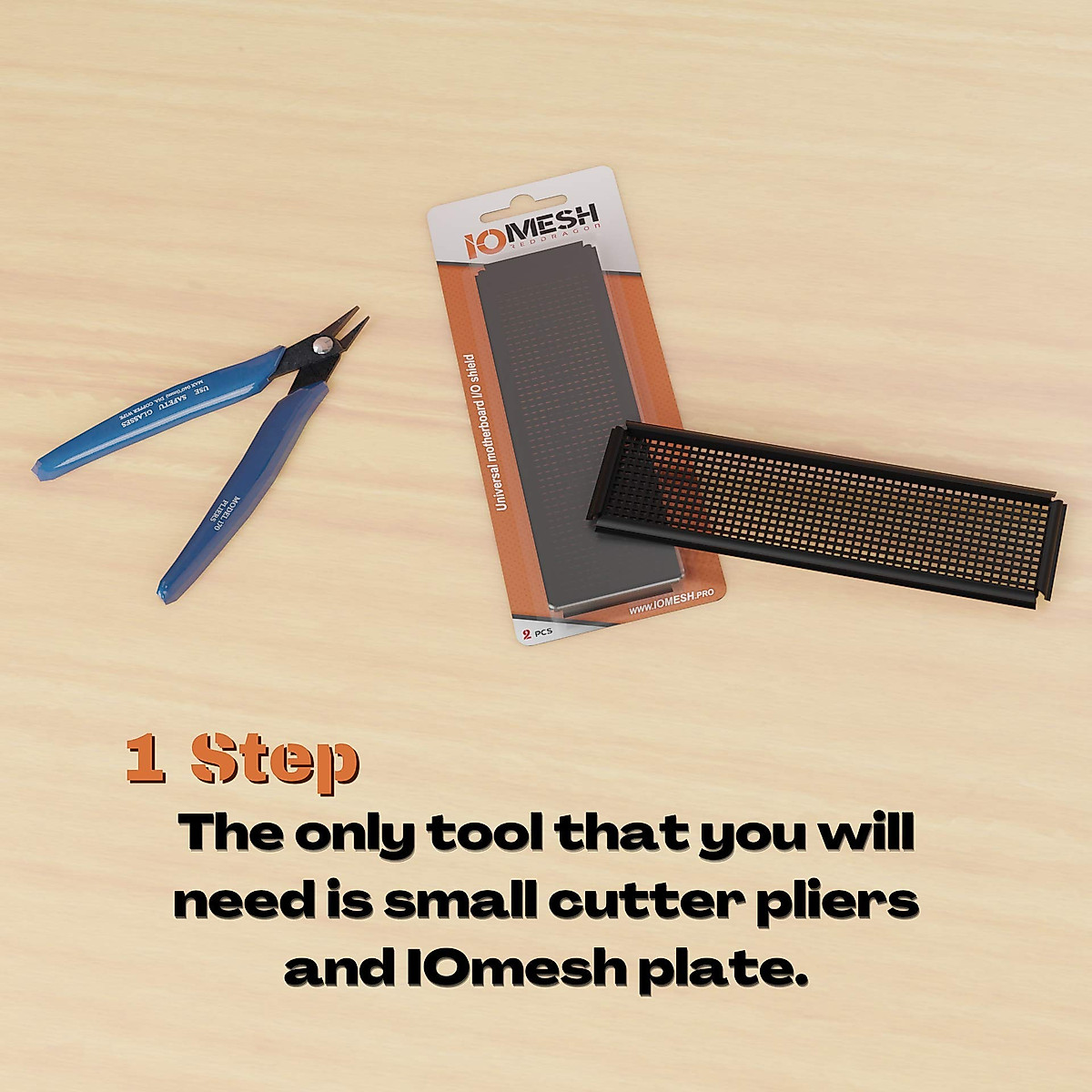 IOmesh Black Universal IO Shield Plate - for All PC Motherboards That was Lost Original Backplate, Make New Custom IO Shield for PC Motherboard