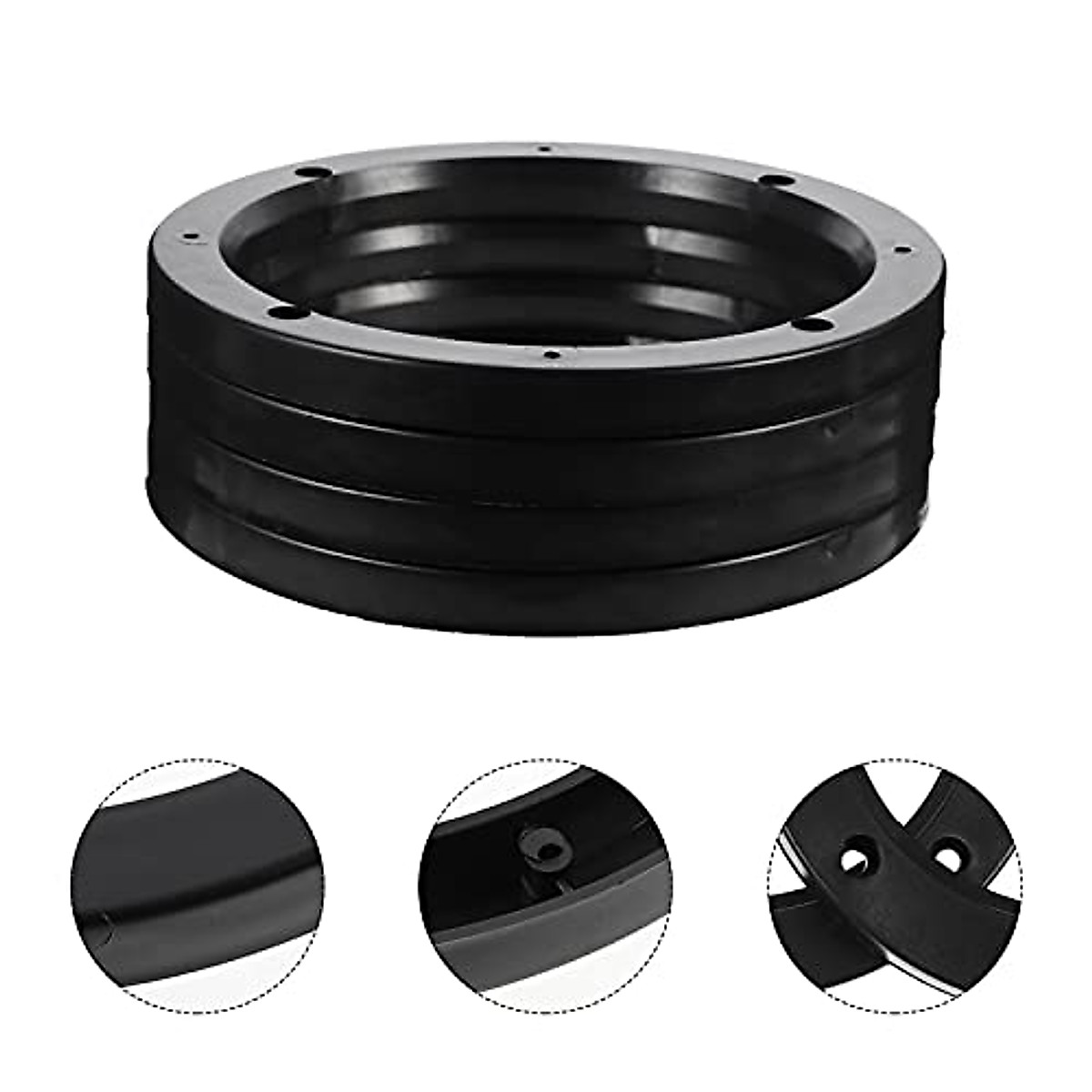Wakauto 4 Pairs Car Speaker Spacer Adapter Sturdy Speaker Mount Bracket Ring for Car