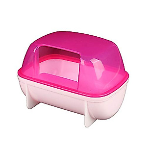 JSM 2 PCS Small Animals Bathroom, Sand Bath Container, Pet Bathroom for Dwarf Hamster/Mouse/Chinchilla/Rat/Gerbil