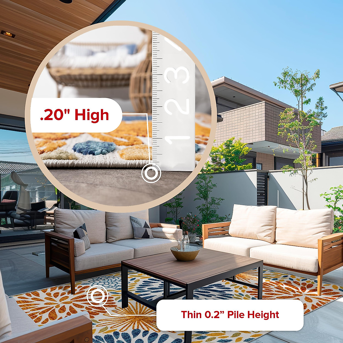 nuLOOM Monique Floral Indoor/Outdoor Area Rug, 5x8, Multi