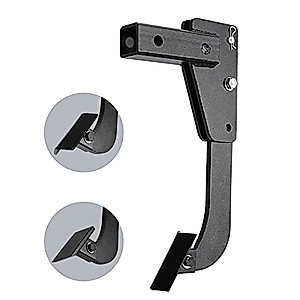 Racewill Hitch Lawn Mounted Ripper for ATV/UTV Tractor with 2 inch Receivers, Heavy Duty Trencher Subsoiler Plow with 2 Replaceable Ripper Teeth, Adjustable in Depth