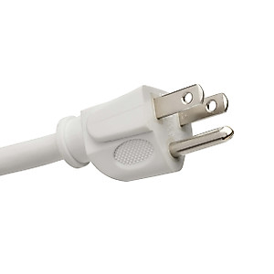 Tripp Lite Surge Protector Power Strip 3-Outlet with 2-Port USB Charging Ports, Desk Clamp, White 510 Joules (TLP310USBCW)