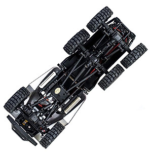 Fms 1:18 Atlas 6X6 Crawler RTR Waterproof Remote Control Car with LED Lights All Terrain Hobby Off Road RC Truck Electric Toy for Kids and Adults (Red)