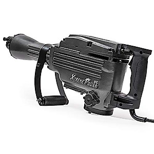 XtremepowerUS 2200W Demolition Electric Jack Hammer Rotary Floor Breaker Wood Metal Concrete Breaker High Impact Chisel with Case