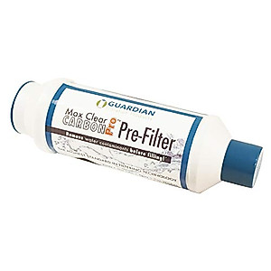 Guardian Filtration Products Max Clear PRO Hot Tub Spa Pool Garden Hose Carbon Pre Filter- Removes Most Chlorine Sediment Volatile Organic compounds - Up to 10,000 gallons