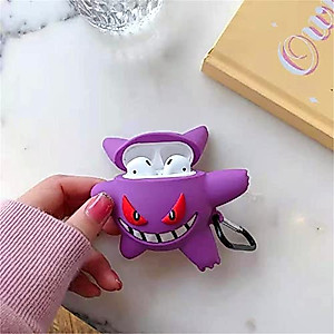 for Air pod pro Case, Cute 3D Lovely Unique Cartoon for Air pod pro 2 Silicone Cover Fun Funny Cool Design Fashion Cases for Boys Girls Kids Teen for Air pod pro Case(Pro Gengar)