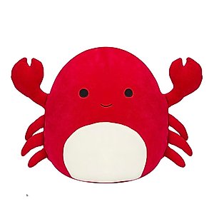 Squishmallows Official Kellytoy Carlos The Red Crab Squishy Stuffed Soft Plush Toy Animal (12 Inch)