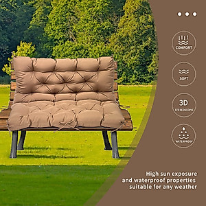 Porch Swing Cushions, Swing Cushions for Outdoor Furniture, Non-slip and Easy-to-Clean Replacement Cushions for Outdoor Swing, Available for 2-3 Persons (48×40,Peacock Blue)