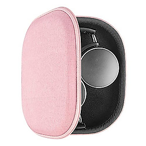 Geekria NOVA Shield Headphones Case Compatible with AKG Y50BT, Y50BTBLK, Y400 Wireless, Y45BT Wireless, N60NC, Y500 Case, Replacement Hard Shell Travel Carrying Bag with Cable Storage (Pink)