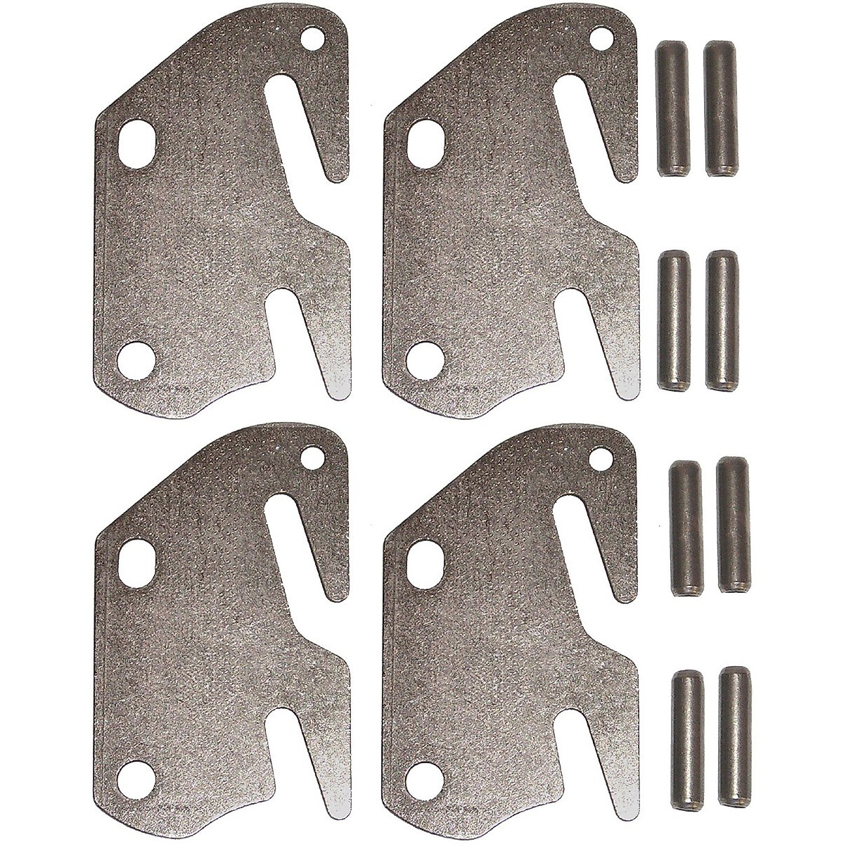 Belle and the Yank Bed Rail Hook Plates - Double Hook Fits 2" On Center Bracket or Bed Post - Heavy 13 ga.Steel Hooks - Made in USA (4, 1-1/4")