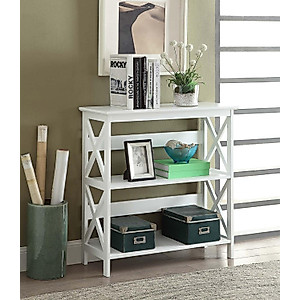 Convenience Concepts Oxford 3 Tier Bookcase, White