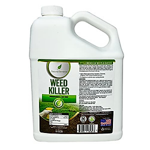 Natural Elements Weed Killer | Pet Safe, Safe Around Children | Natural Herbicide (1 Gallon)